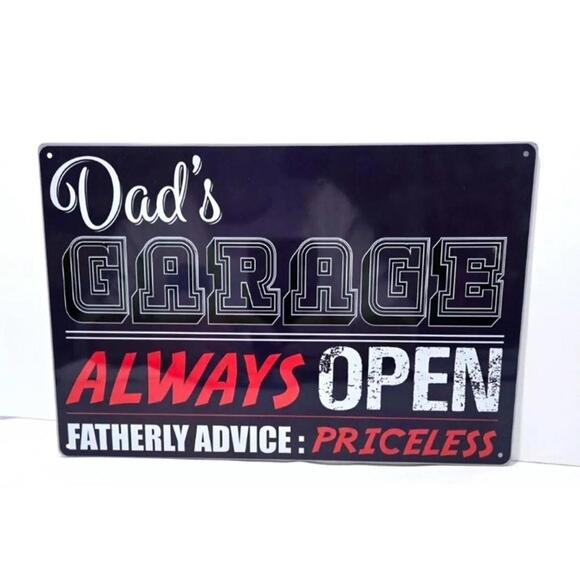 Accents | Fathers Day Dad Metal Tin Hanging Sign Gift Man Cave Dads ...